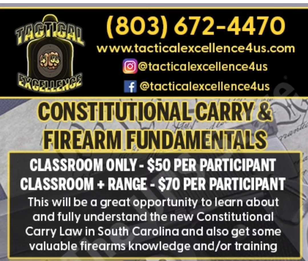Firearm Fundamentals & Constitutional Carry Course - Tactical ... Firearm Fundamentals & Constitutional Carry Course - Tactical ...